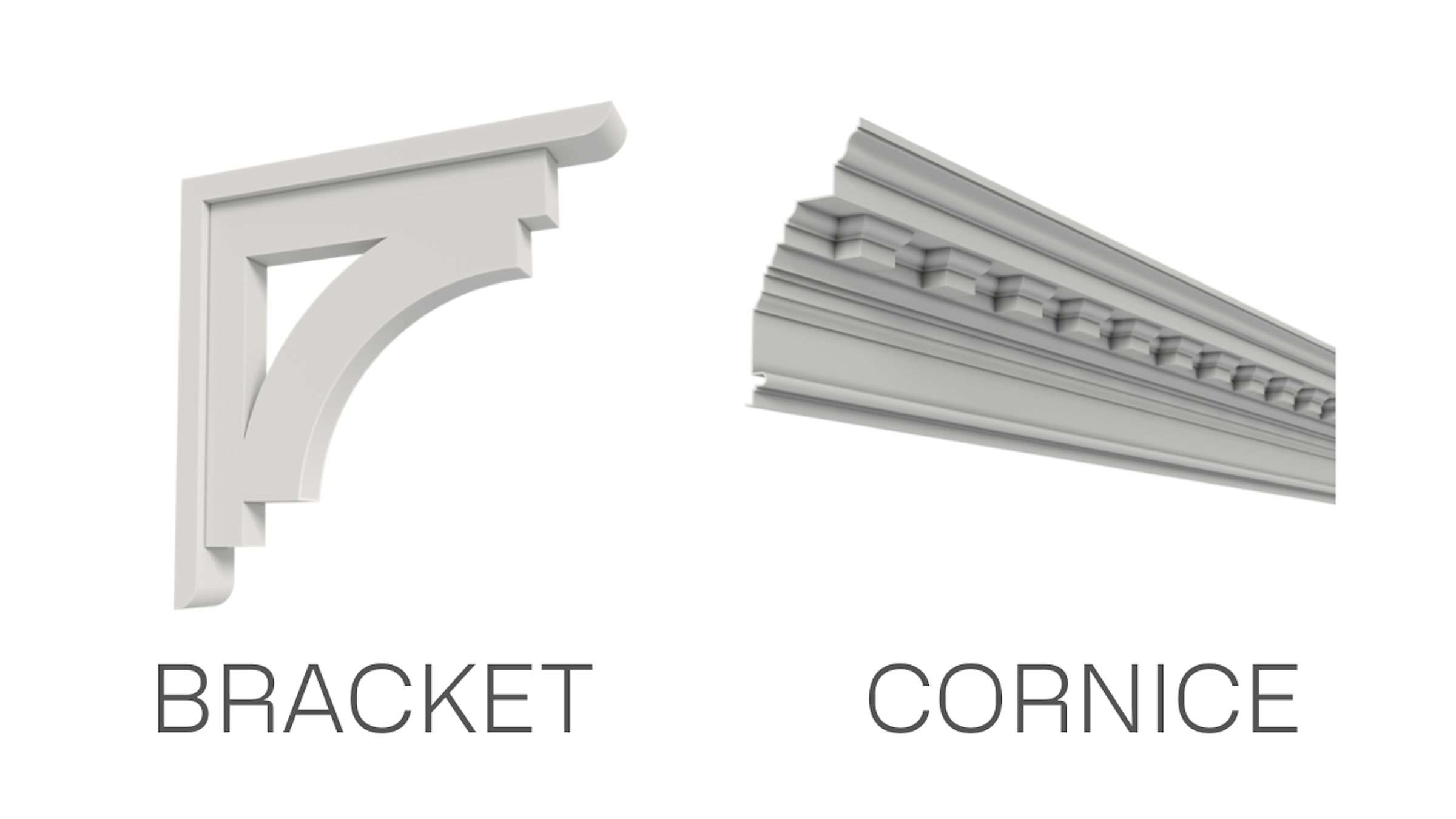 difference between cornice and moulding